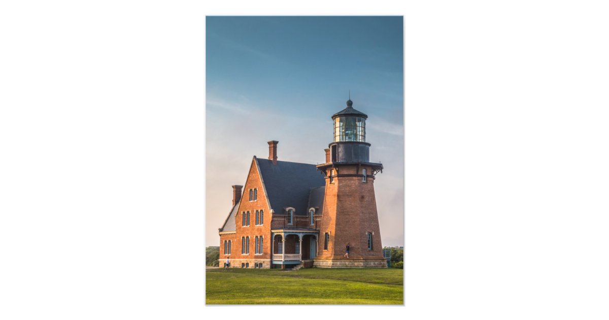 Block Island Lighthouse 16x19 Print | Zazzle