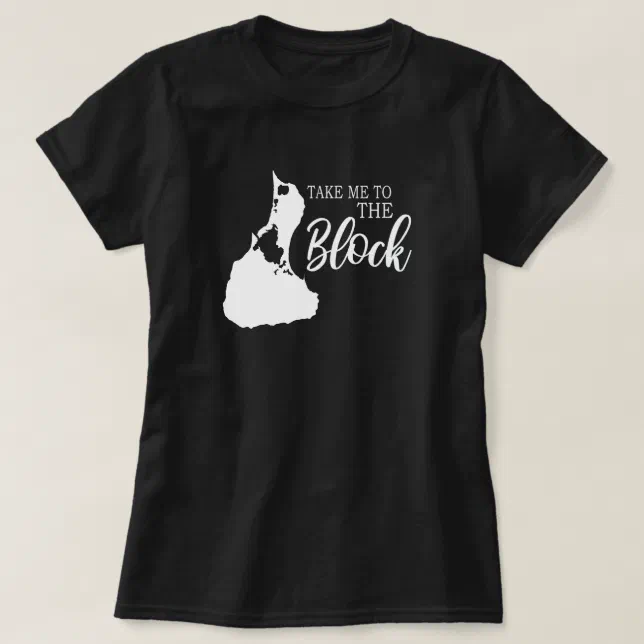 Block Island Map T-Shirt | Zazzle