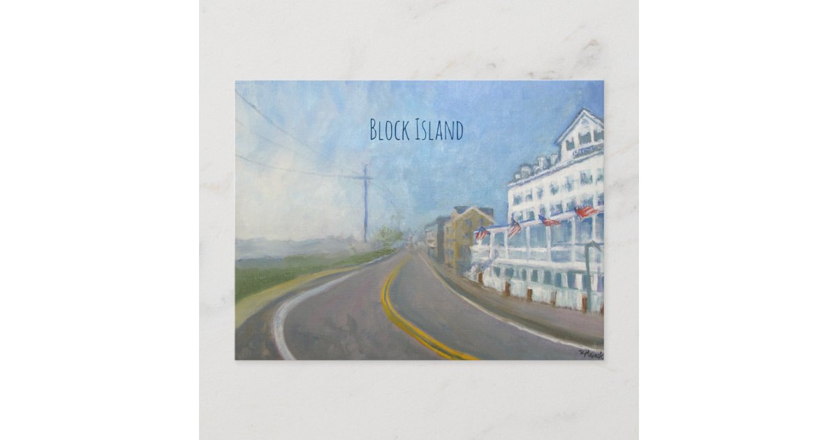 Block Island Post Card, Entering Old Harbor Postcard | Zazzle