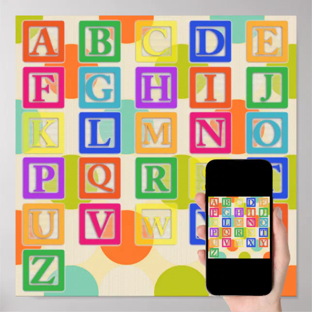 Block letters Poster | Zazzle