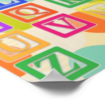 Block letters Poster | Zazzle