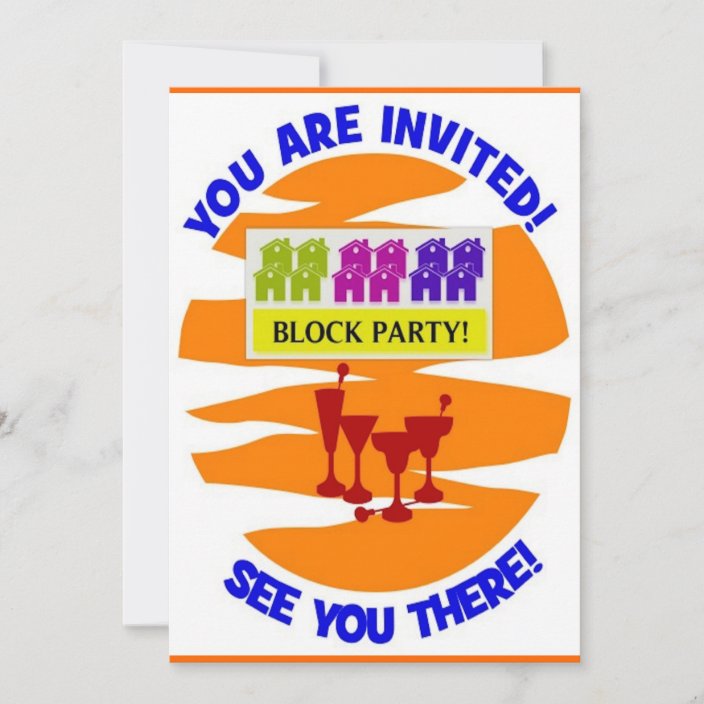 BLOCK PARTY INVITATION | Zazzle.com