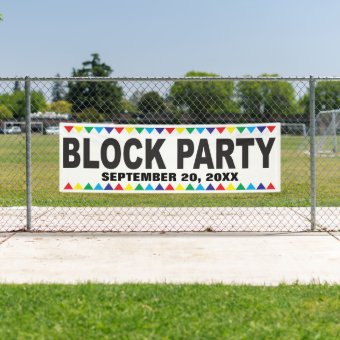 Block Party street banner | Zazzle