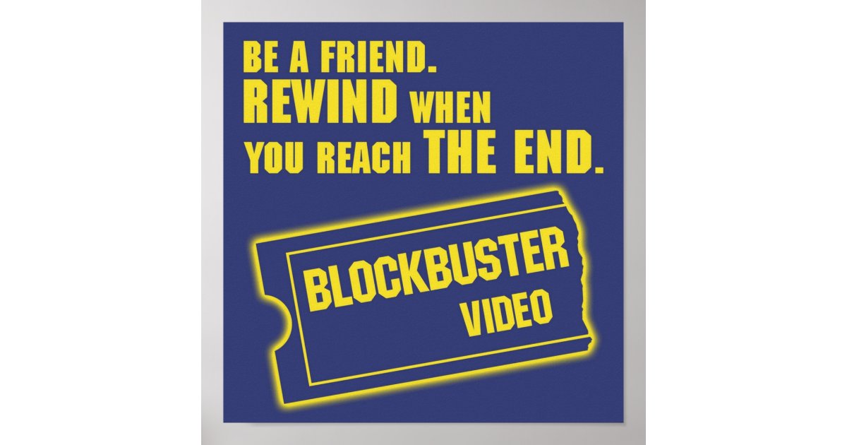 Blockbuster Video Merchandize Poster | Zazzle