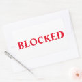 Blocked Sticker | Zazzle