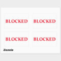 Blocked Sticker | Zazzle