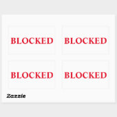 Blocked Sticker | Zazzle