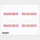 Blocked Sticker | Zazzle