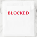 Blocked Sticker | Zazzle