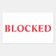Blocked Sticker | Zazzle