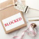 Blocked Sticker | Zazzle
