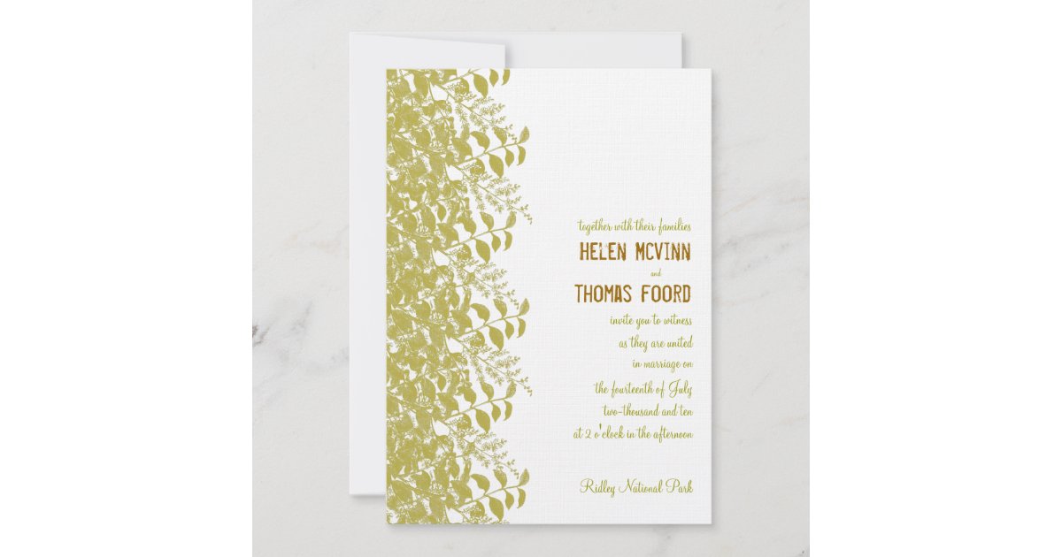 Blockprint Invitation | Zazzle