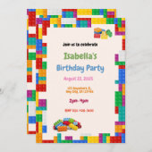 Blocks Birthday Party Invitation | Zazzle
