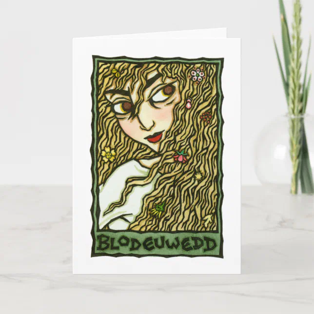 Blodeuwedd Greeting Card | Zazzle