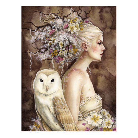 Blodeuwedd in Bloom Postcard | Zazzle.com