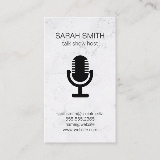 Blogger | Talk Show Host | Podcast Business Card | Zazzle.com