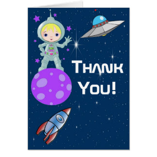 Outer Space Thank You Cards - Invitations, Greeting & Photo Cards | Zazzle