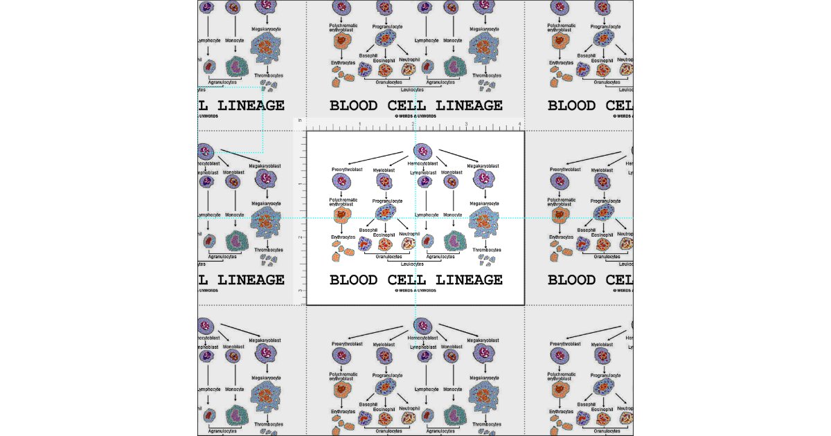 Blood Cell Lineage Biology Health Medicine Fabric | Zazzle
