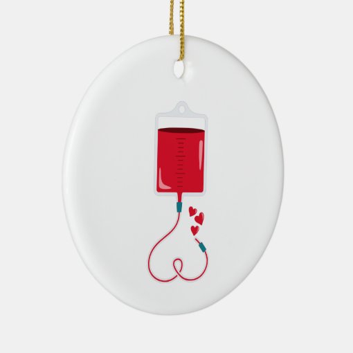 Blood Donation Ceramic Ornament | Zazzle