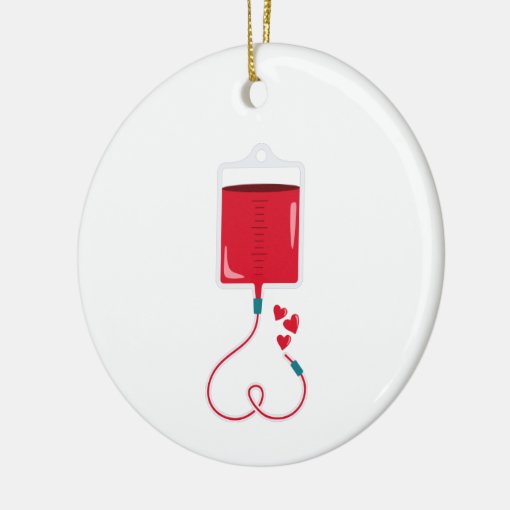 Blood Donation Ceramic Ornament | Zazzle