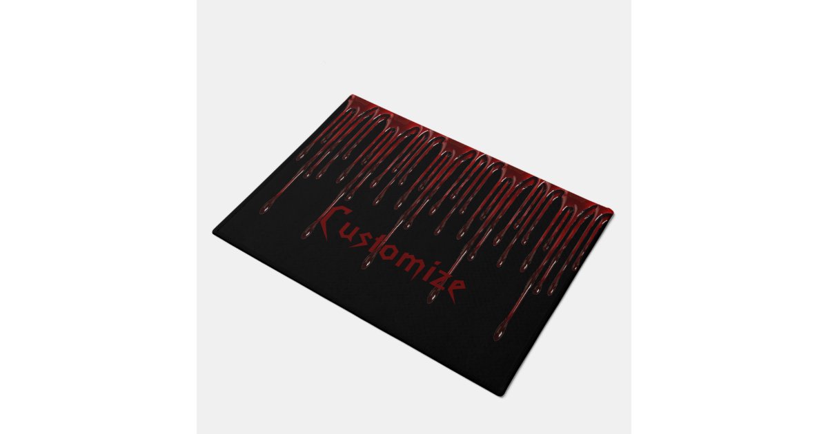 Blood Drips Doormat | Zazzle