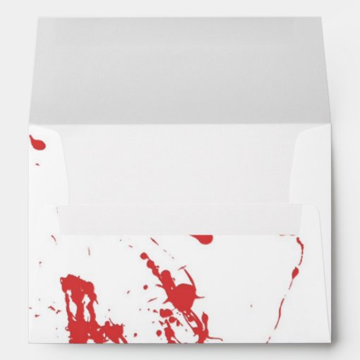 Blood Envelope For Halloween Invitations | Zazzle