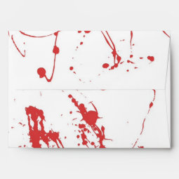 Blood Envelope For Halloween Invitations | Zazzle