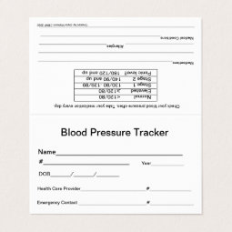 Blood Pressure Wallet Card | Zazzle