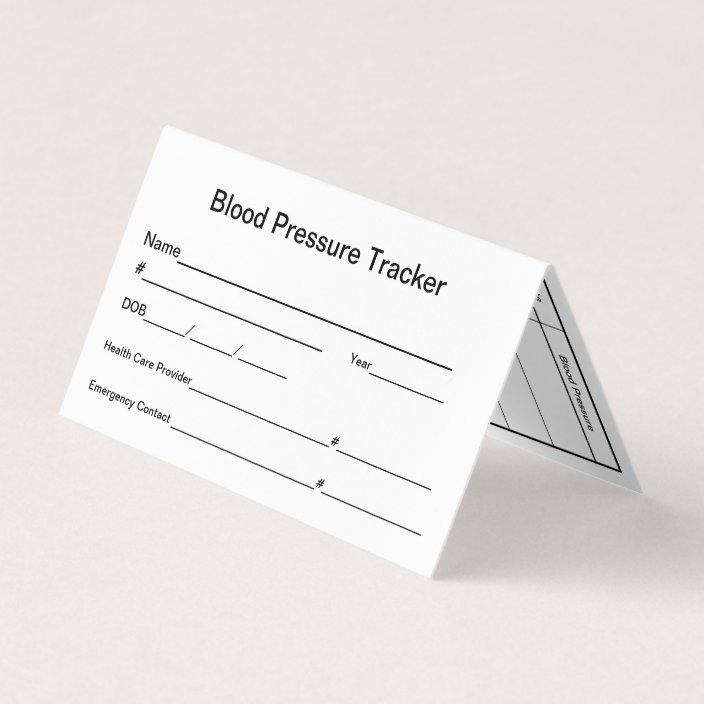 Blood Pressure Wallet Card | Zazzle