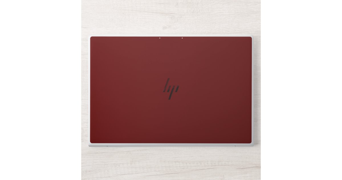 Blood red (solid color) HP laptop skin | Zazzle