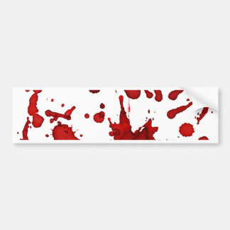 Blood Splatter Bumper Stickers - Car Stickers | Zazzle
