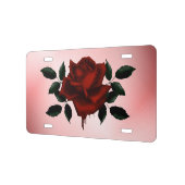 Blood Rose License Plate | Zazzle