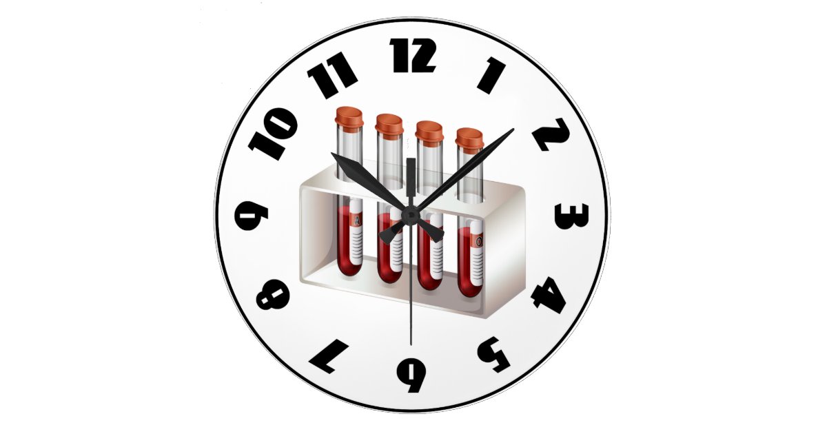 Blood Samples Clock | Zazzle