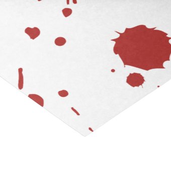 Blood Soaked Bloody Hand Print Halloween Tissue Paper | Zazzle