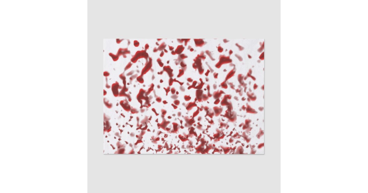 Blood Spatter Tissue Paper | Zazzle