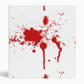 Blood Splatter Bloody Wound Bleeding Halloween Binder | Zazzle