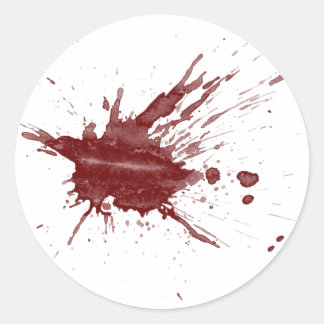 Blood Splatter Stickers | Zazzle