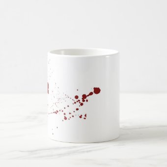Blood Splatter Coffee Mug | Zazzle