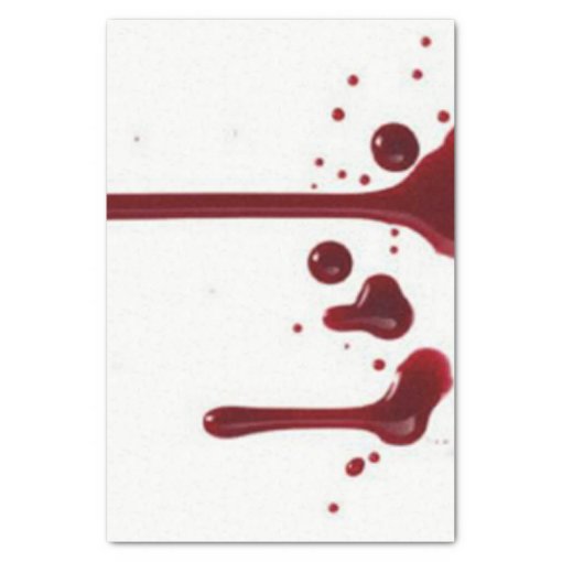 blood splatter fourth tissue paper | Zazzle