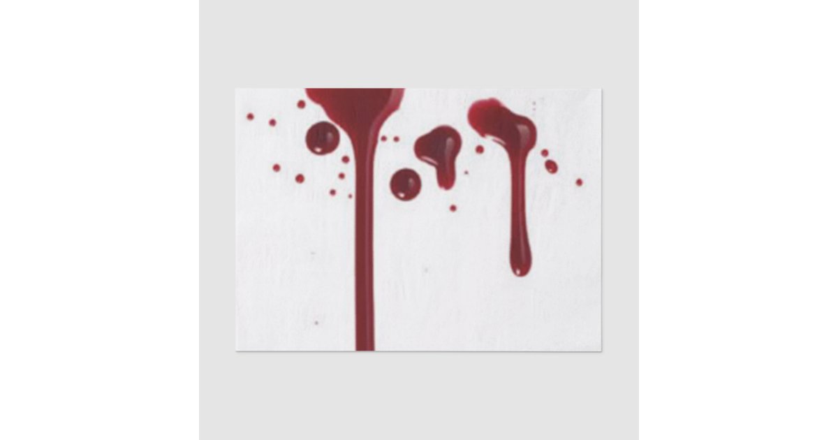 blood splatter fourth tissue paper | Zazzle