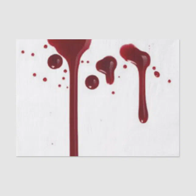 blood splatter fourth tissue paper | Zazzle