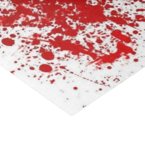 Blood Splatter Halloween Tissue Paper | Zazzle