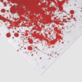 Blood Splatter Halloween Tissue Paper | Zazzle