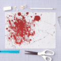 Blood Splatter Halloween Tissue Paper | Zazzle