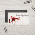 Blood Splatter, Horror Business Card | Zazzle