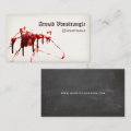Blood Splatter, Horror Business Card | Zazzle