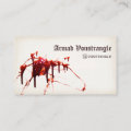 Blood Splatter, Horror Business Card | Zazzle