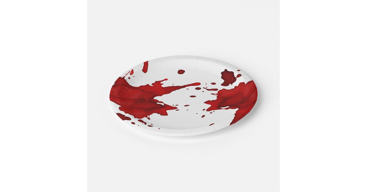 Blood Splatter Paper Plates | Zazzle