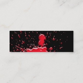 Blood Splatter Profile Card | Zazzle