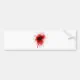 Blood Splatter Realistic Bumper Sticker | Zazzle